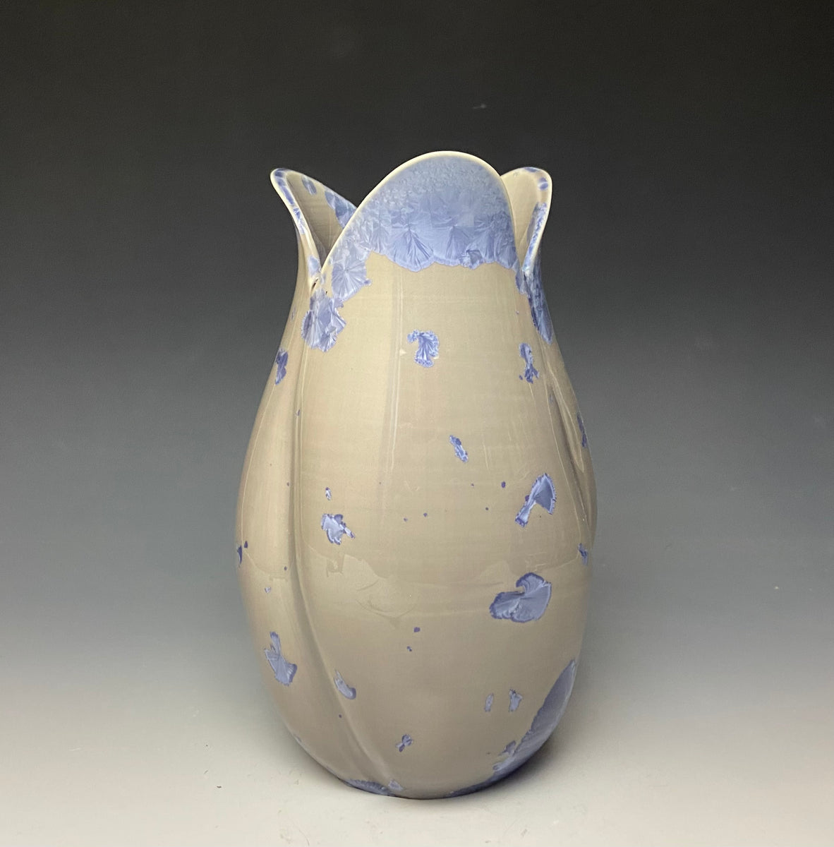 Tulip Vase- Periwinkle #1 – Lindsey Epstein Pottery